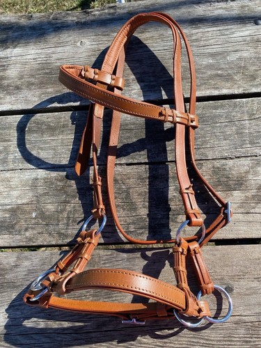 Padded leather Western horse training side pull | eBay