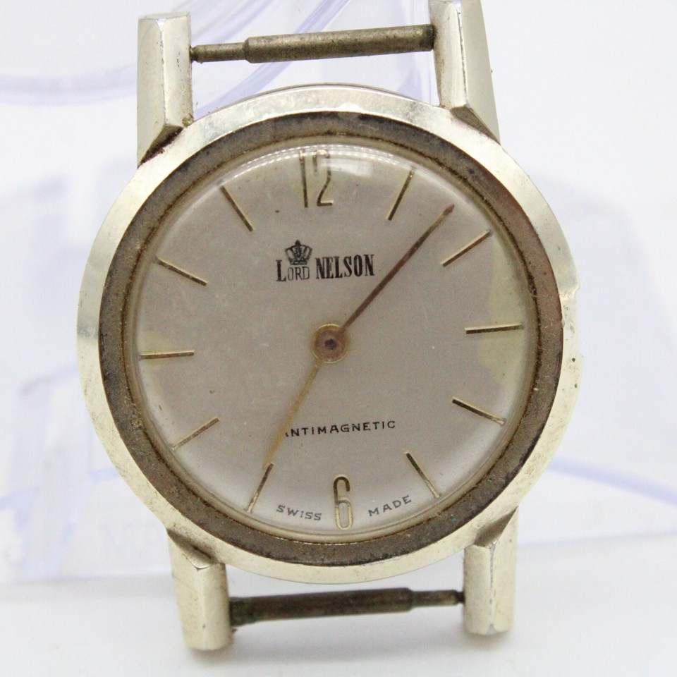 Vintage Lord Nelson Swiss Made Watch Unisex Gold Tone Stainless Steel ...