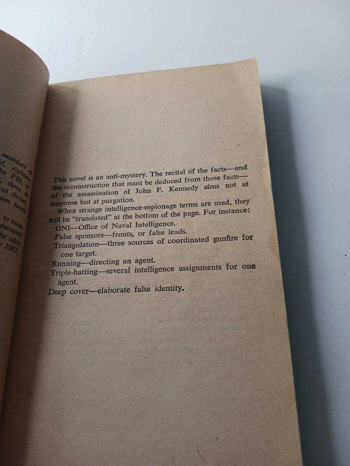 Executive Action by Donald Freed & Mark Lane MMPB (1973) Kennedy ...
