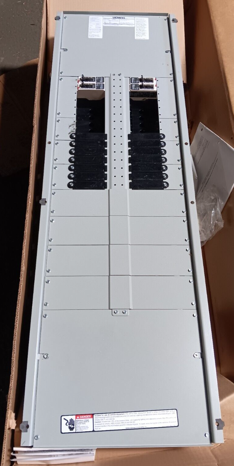 NEW SIEMENS 250 AMP MAIN LUG P3 PANELBOARD INTER 16 CIRC 480Y/277V 4X ...