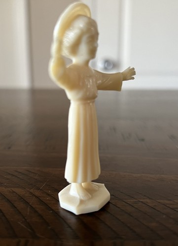 VINTAGE CATHOLIC STATUE YOUNG CHILD JESUS PREACHING 2-7/8" IVORY ...