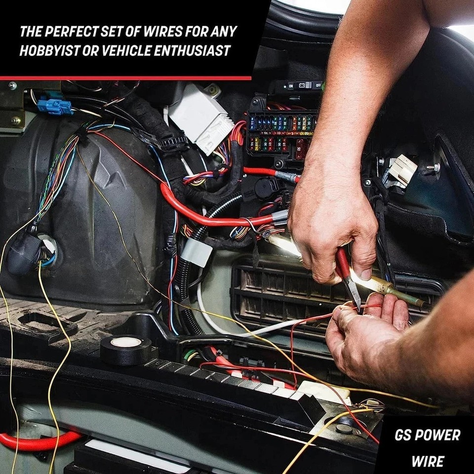 GS Power 14 Gauge 6 Color Combo Automotive Low Voltage Primary Wire 50 ...