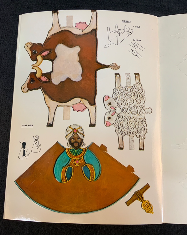 Nativity Set Paper Punch Out, Whitman, 1973 | eBay