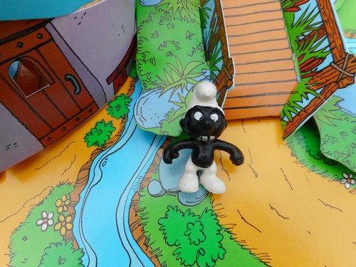 20007 schtroumpf noir angry smurf puffo puffi schlumpf schtroumpfette ...