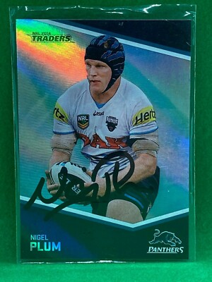Signed Nigel Plum Penrith Panthers Autograph on 2014 Traders Parallel ...