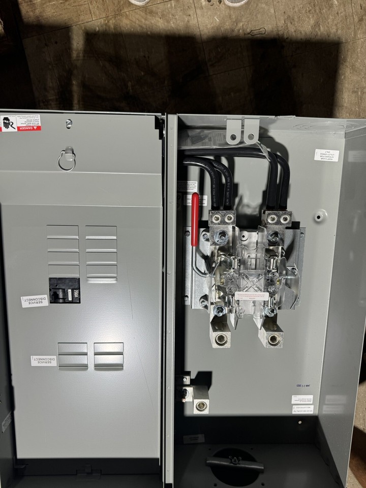 Siemens MC0816B1400RLTM 3-Wire Meter Loadcenter Combination, 120/240 ...