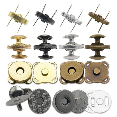 Magnetic Snap Buttons Fasteners Clasps Rivet Plum Blossom Thin Bags ...