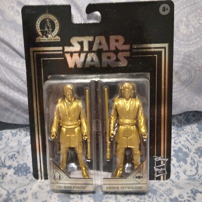 Star Wars Commemorative Edition Gold Obi-Wan Kenobi & Anakin Skywalker ...