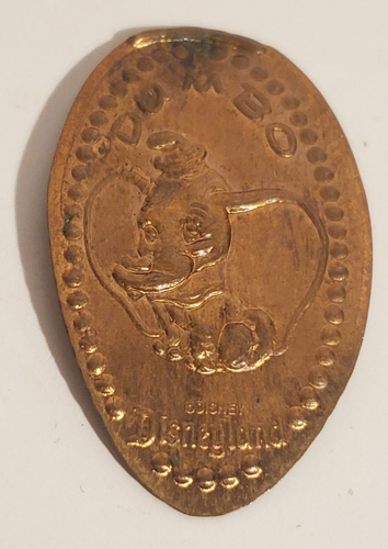 DISNEYLAND DISNEY DUMBO FLYING ELEPHANT PRESSED PENNY ELONGATED COIN ...