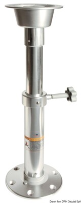 Telescopic Table Leg 50-70cm Aluminium Adjustable Height Pedestal ...