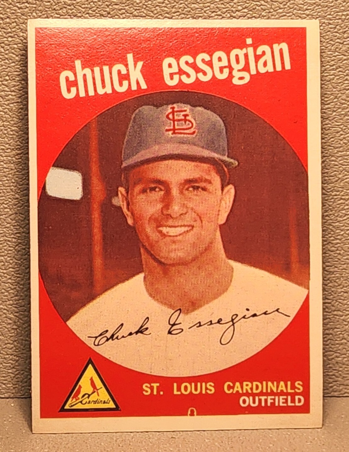 1959 Topps Baseball Card ~ Chuck Essegian ~ No. 278 ~ St. Louis ...