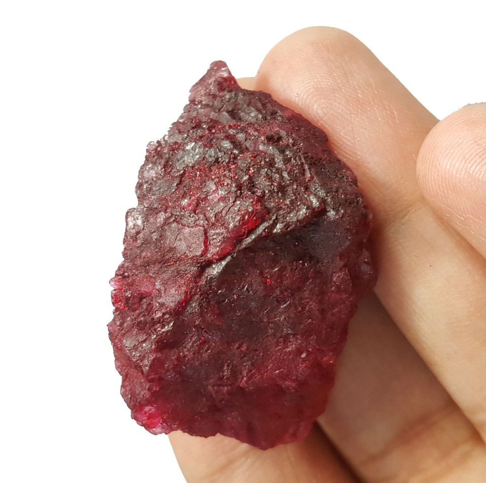 Natural Red Beryl Bixbite Rough 71.52 Ct Loose Gemstone Certified Rough ...