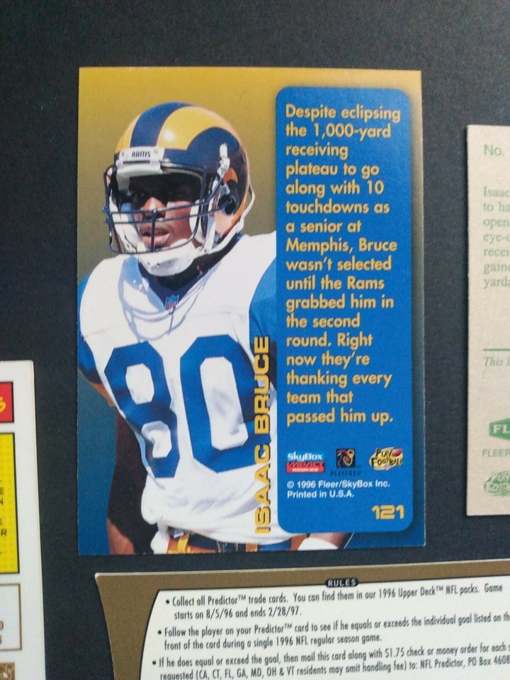 Isaac Bruce Football card Lot. St Louis Rams | eBay