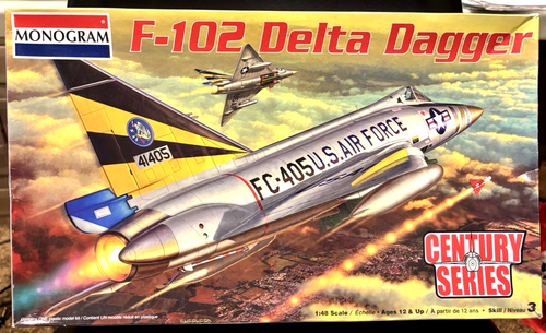 Monogram F-102 Delta Dagger 1/48 Plastic Model Airplane Kit - Sealed ...