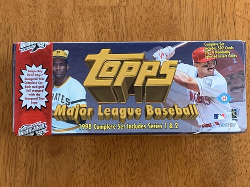 1998 Topps baseball factory set Tampa Bay Devil Rays stamped logo ...