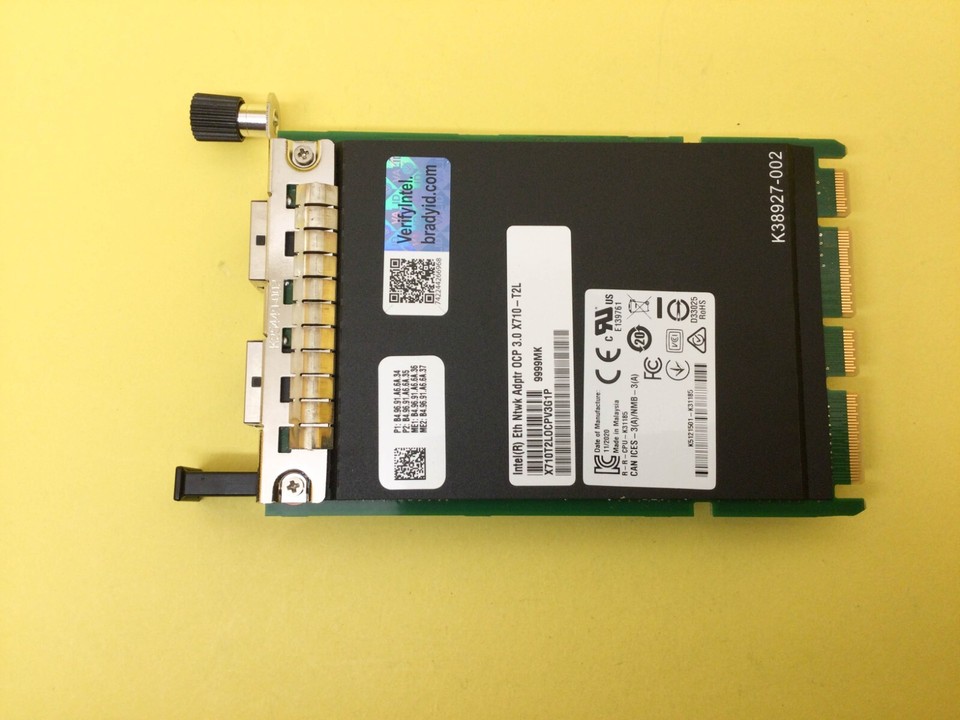 X710-T2L Intel OCP 3.0 X710-T2L 10GbE Dual Port Ethernet Network ...