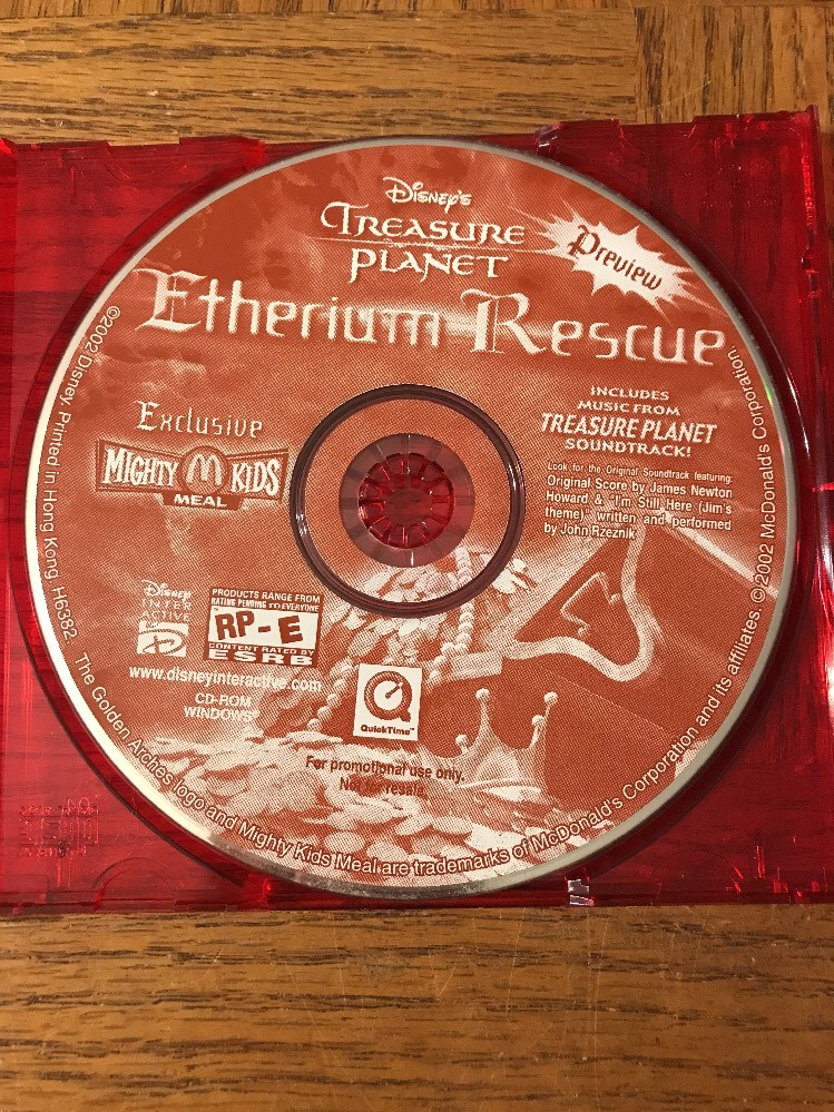 Disney Treasure Planet Etherium Rescue PC CD Rom | eBay