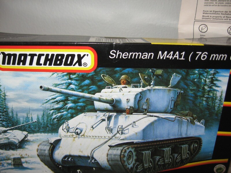 Matchbox Sherman M4A1 (76 mm Gun) Model Kit #40181 1:72 Korea c1994 MIB ...