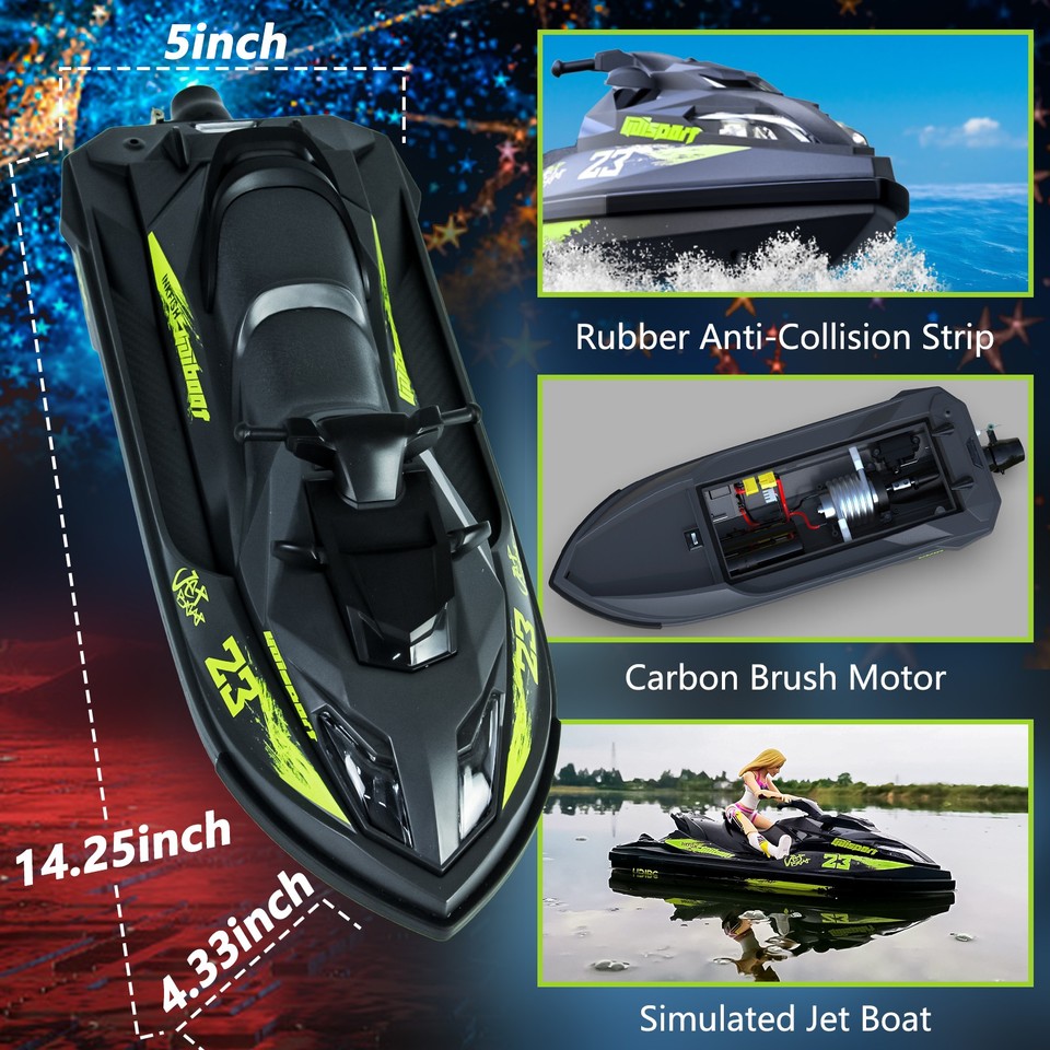 2.4Ghz New Vortex Jet Bost Remote Control Boat UDI023 RC Boat Toy for ...