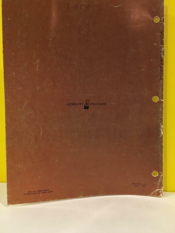 HP 09825-90043 9825A Calculator 98032A Interface Opt 066 Printer ...