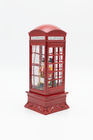 Christmas Snow Globe Ornament Nutcracker Xmas Decor Telephone Box Red ...