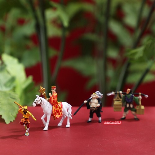 1/64 4pcs Journey to the West Chinese Tang Monk Master Scene Miniture ...