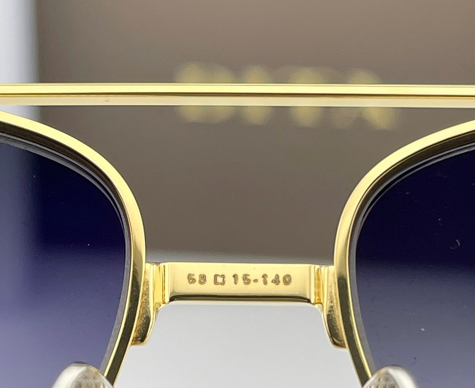 DITA SUBSYSTEM Aviator Sunglasses Gold Silver Grey Gradient Lenses DTS141-A-01 | eBay