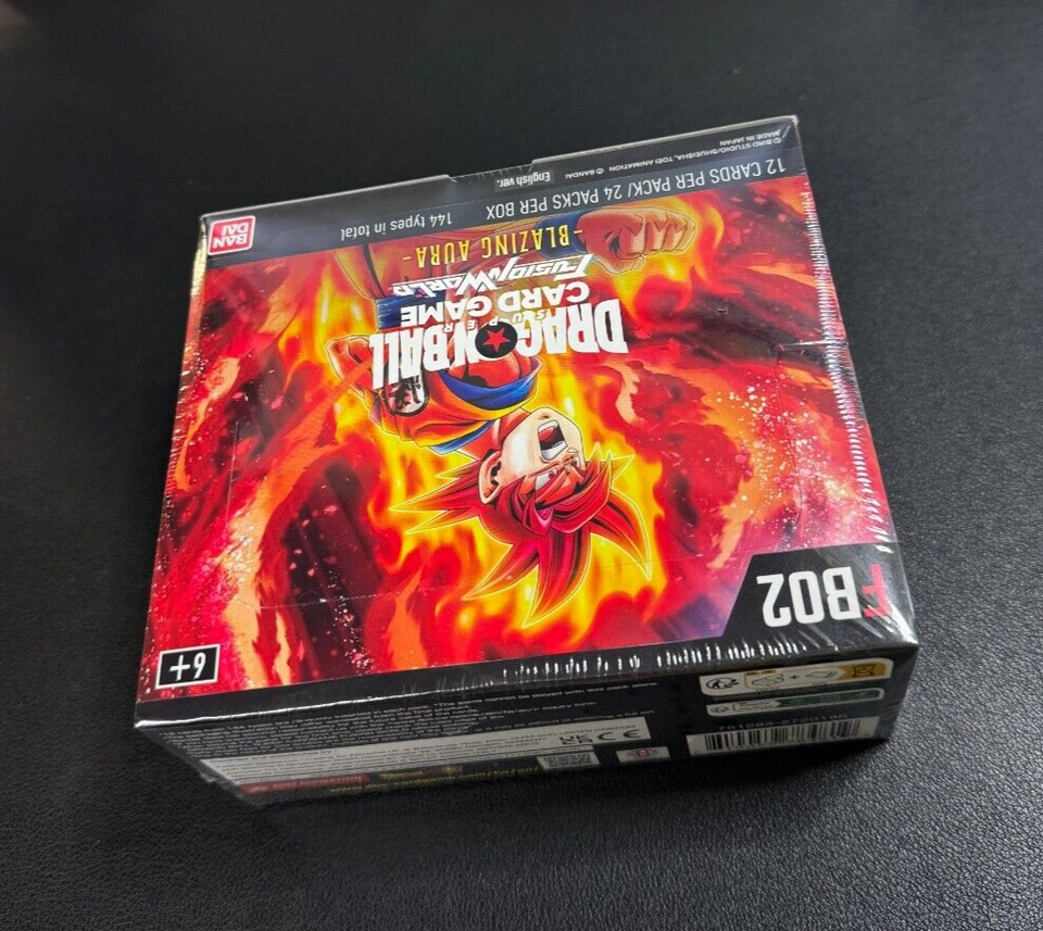 Dragonball Super Fusion World Blazing Aura FB02 Sealed Booster Box ...