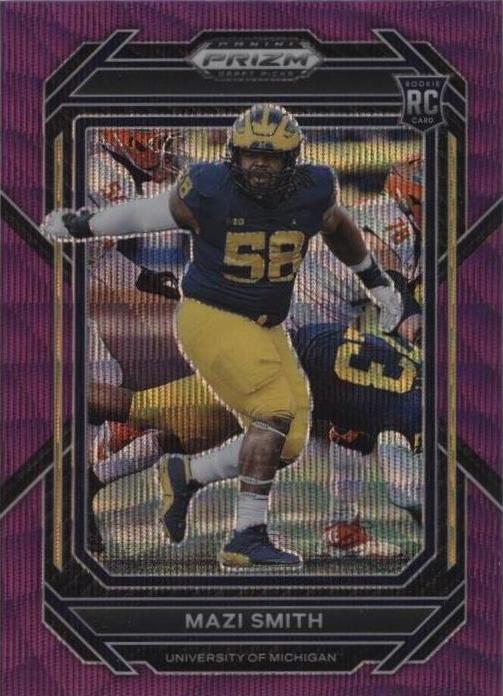 2023 Panini Prizm Draft Picks - Mazi Smith #187 Purple Wave Prizm (RC ...