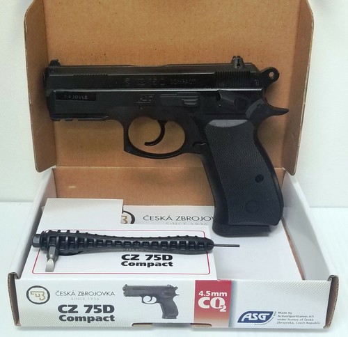 ASG CZ 75D Compact, CO2 AIRGUN BB .177 Caliber (Black) | eBay