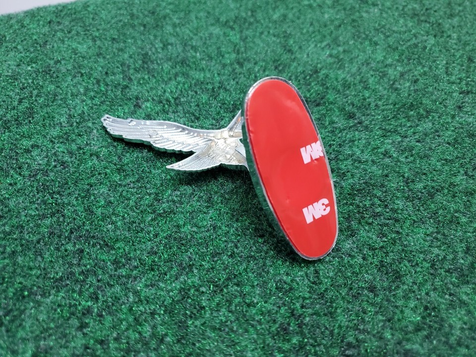 Hawk Eagle Bird Car Automotive Hood Ornament Badge emblem logo Chrome ...