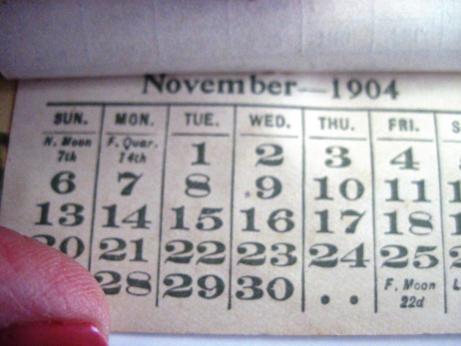 1904 Gorgeous Die Cut Ad Calendar for "Swift & Co." w/ Girl Wearing ...