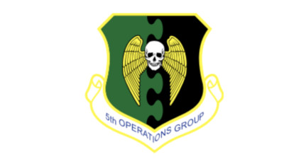 4" air force 5th operations group skull wings bumper sticker decal usa ...
