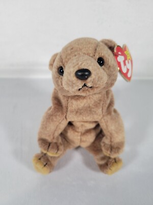 TY Beanie Baby - PECAN the Gold Bear | eBay