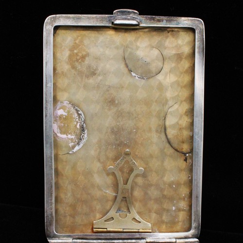 Antique Engraved Sterling Silver Sovereign Coin Case & Stamp Compact ...