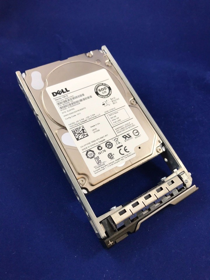 Disque Dur Dell 600 Go 2,5" 7YX58 07YX58 6G 10K SAS Avec Plateau | eBay