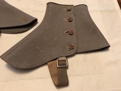 1800’s Vintage Grey Felt Edwardian Victorian Spatterdashes “Spatts” | eBay