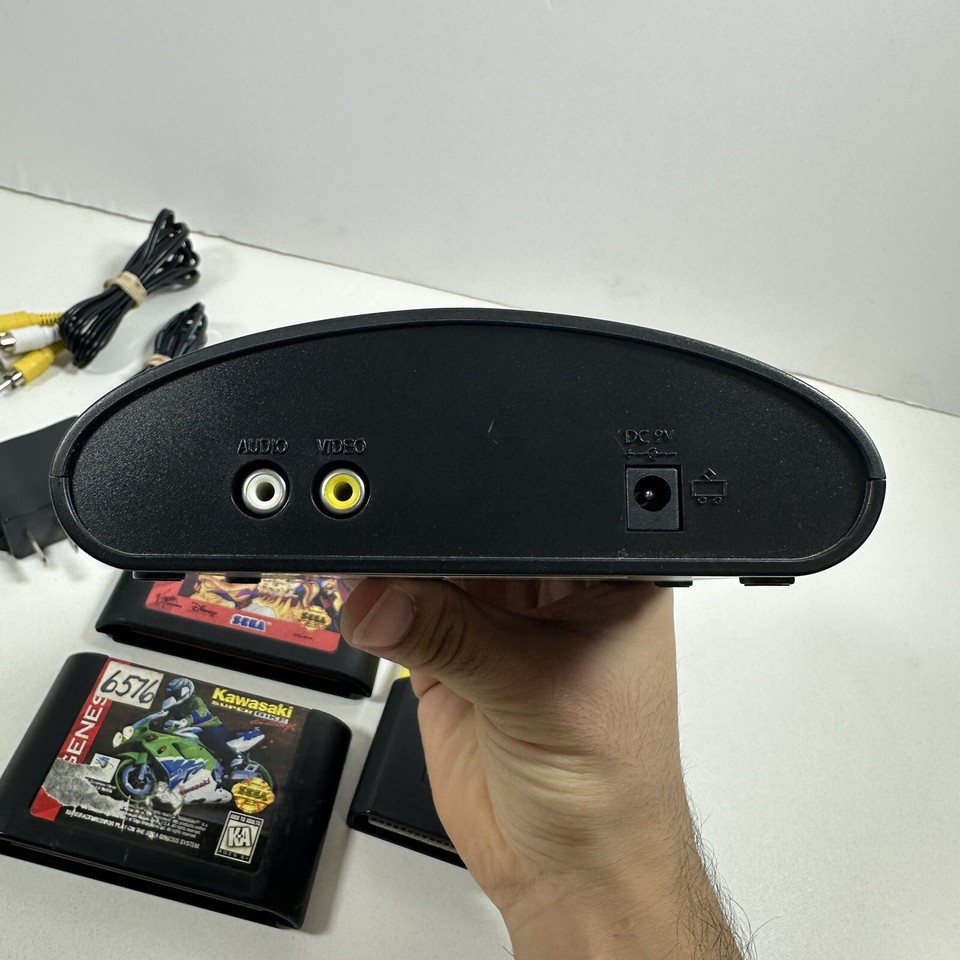 AtGames Sega Genesis Classic Mini Game Console With 3 Games & Chords ...