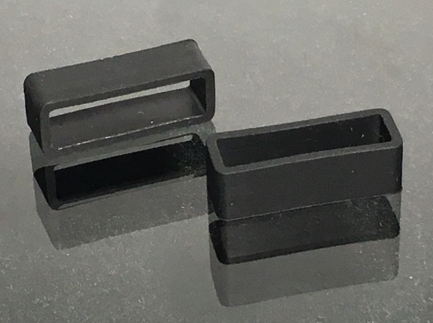 20 22 24 Black Silicone Strap Band Retainers Holder Loop Keepers 1 or 2 ...