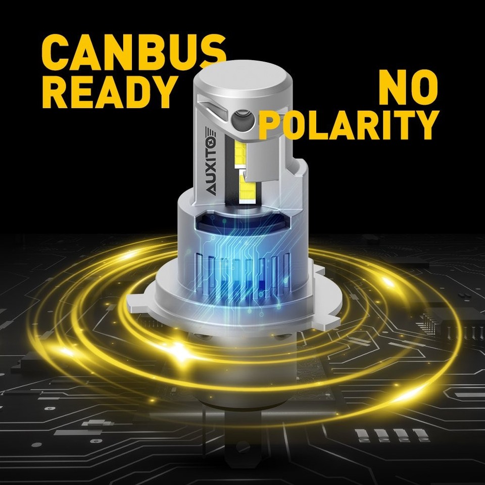 H4 9003 LED Headlight Kit Bulbs Car CANBUS Lamps High Low Beam Bright ...