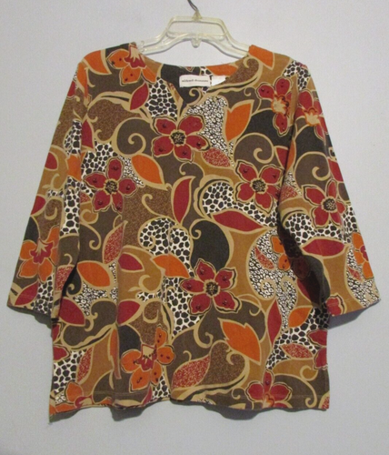 Alfred Dunner Fall Colored Shirt Size Large EUC!!! | eBay