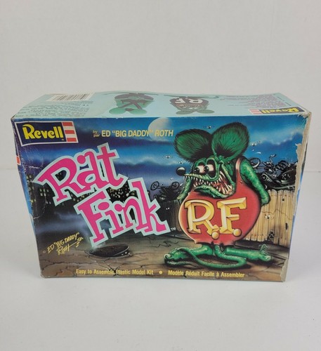 RARE Revell Rat Fink Plastic Model Kit 6199 Ed "big Daddy" Roth 1990 ...