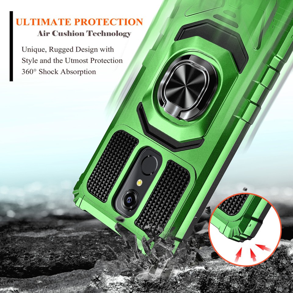 For Iris Connect (SH4650) Case Ring Stand Phone Cover + Tempered Glass ...