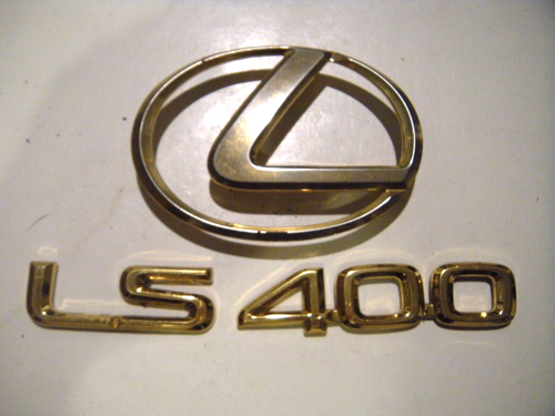Lexus LS400 Rear Gold Trunk Emblem Set 93 | eBay