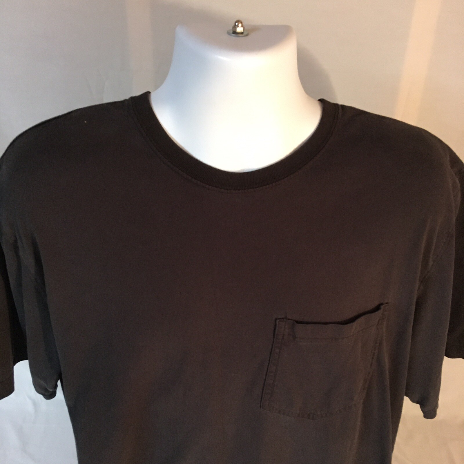 Duluth Trading Co Mens Longtail T-Shirt Black Pocket Large 100% Cotton ...