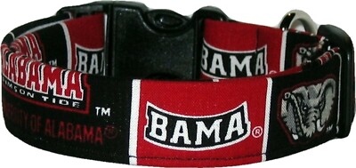 University of Alabama BAMA Blocks Handmade Dog Collar | eBay