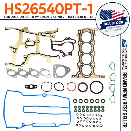 For 11-16 Buick Chevy 1.4L Turbo Engine Cylinder Head Gasket Set Kit ...