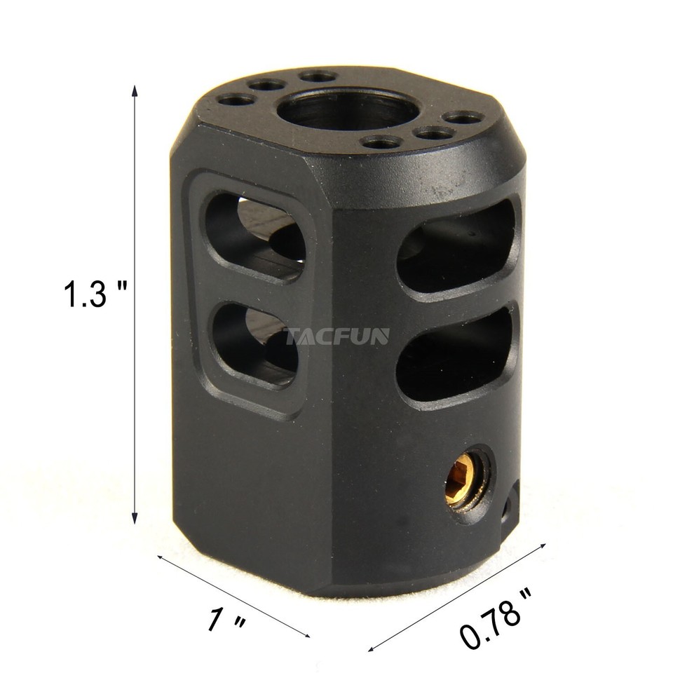 Muzzle Brake 1/2x28 TPI Compensator for Glock 9mm | eBay