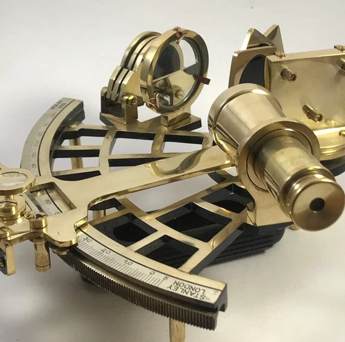 Nautical hand-made brass 9"sextant nautical working navigational ship instrument | eBay UK