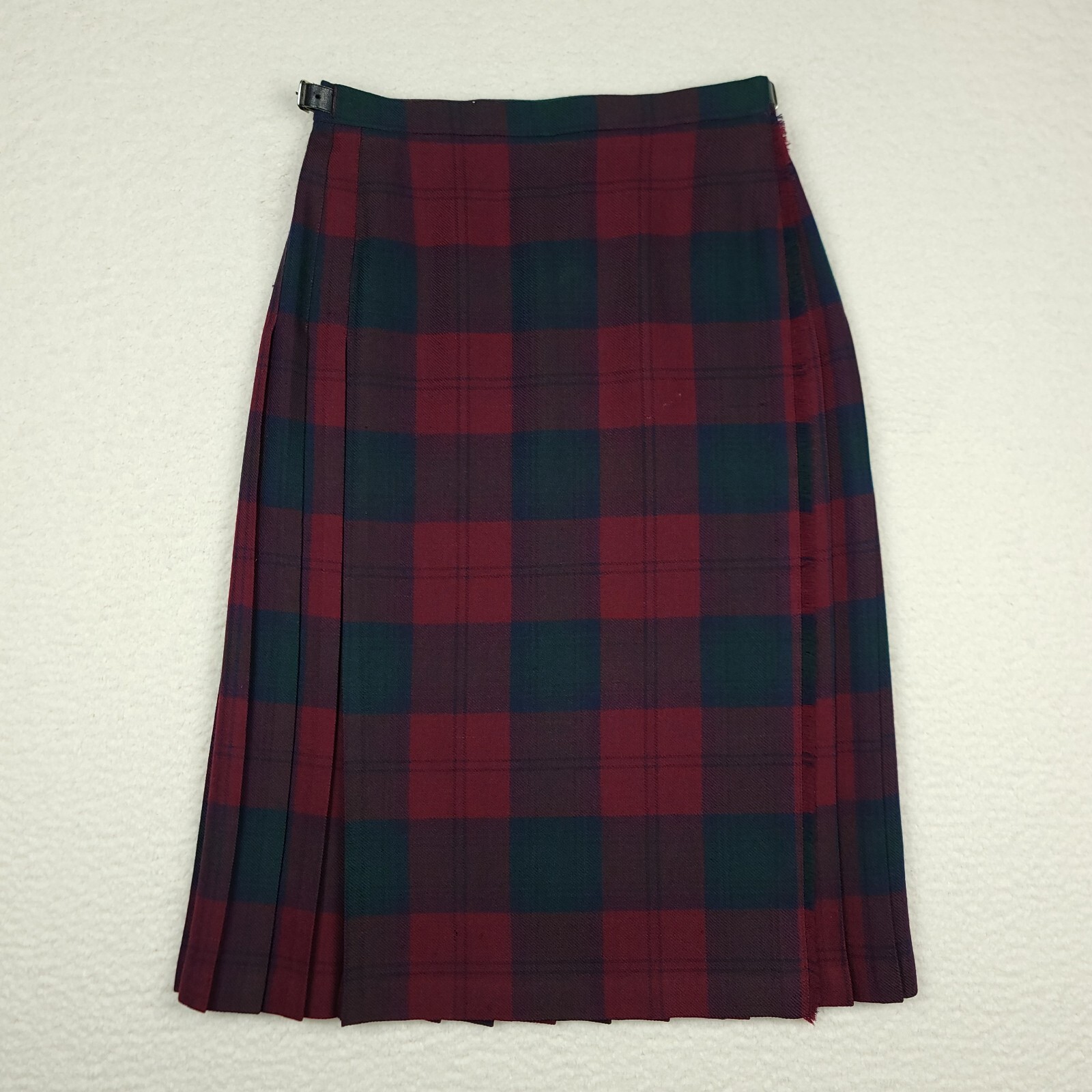 Vintage Jedburgh Kiltmakers Kilt Womens US12 Red Blue… - Gem